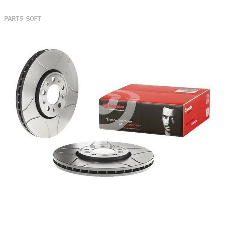 BREMBO 09.7010.76 Диск тормозной передн. серии Brembo Max AUDI A1 (8X1 8XK) 05/10-> / AUDI A1 Sportback (8XA 8XF) 09 ()