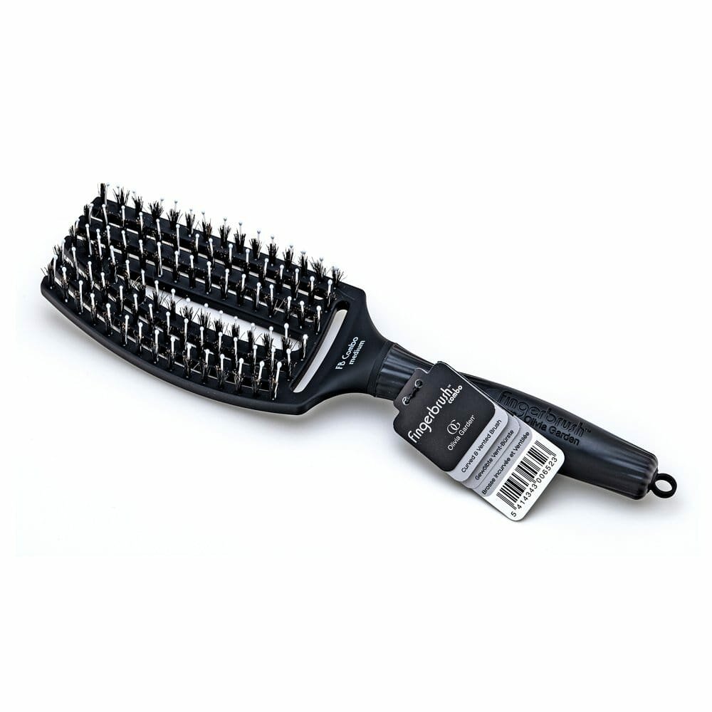 Расческа Olivia Garden Fingerbrush Combo Medium Black