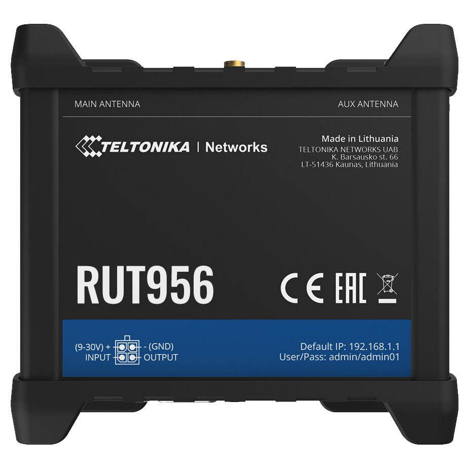 Teltonika RUT956 4G/LTE Wi-Fi Router, промышленный сотовый маршрутизатор