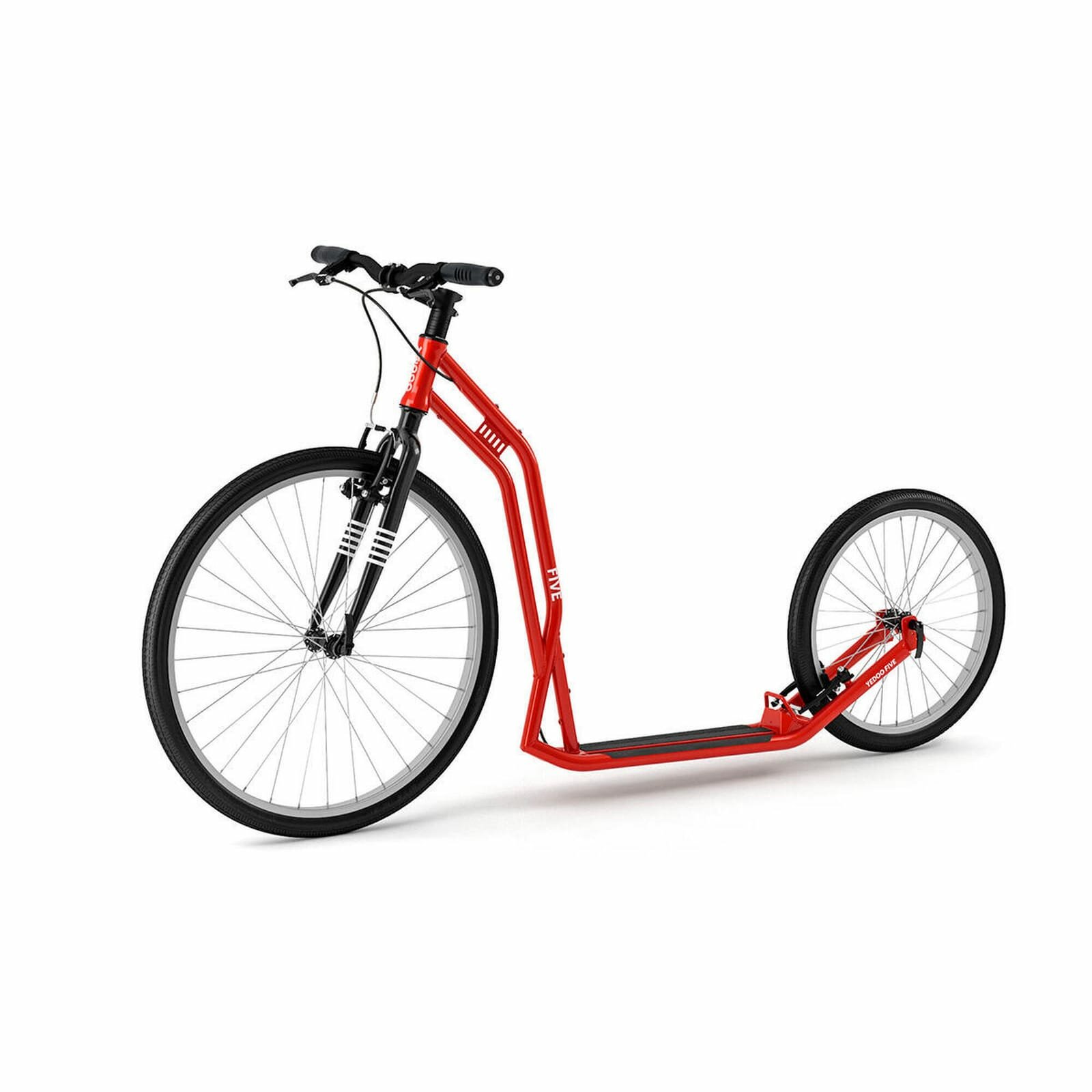 DECATHLON самокат Yedoo Five, красный, колеса 26/20