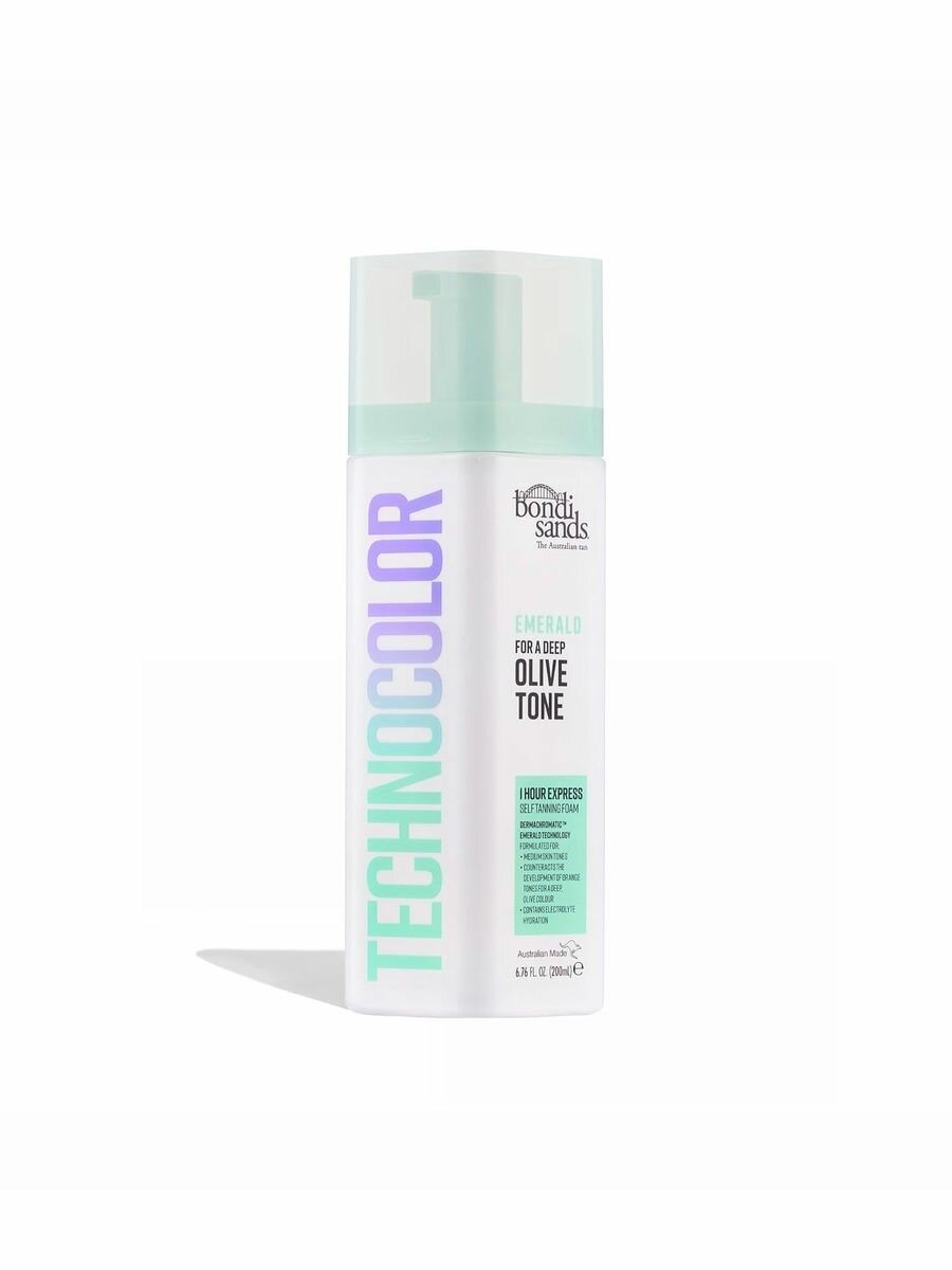 Bondi Sands Экспресс-мусс автозагар Technocolor 1 Hour Express Self Tanning Foam (Emerald) 200 мл