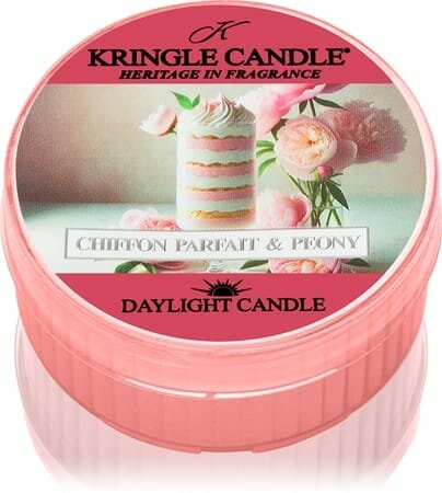 Свеча чайная Kringle Candle Chiffon Parfait & Peony, 42 г, белый