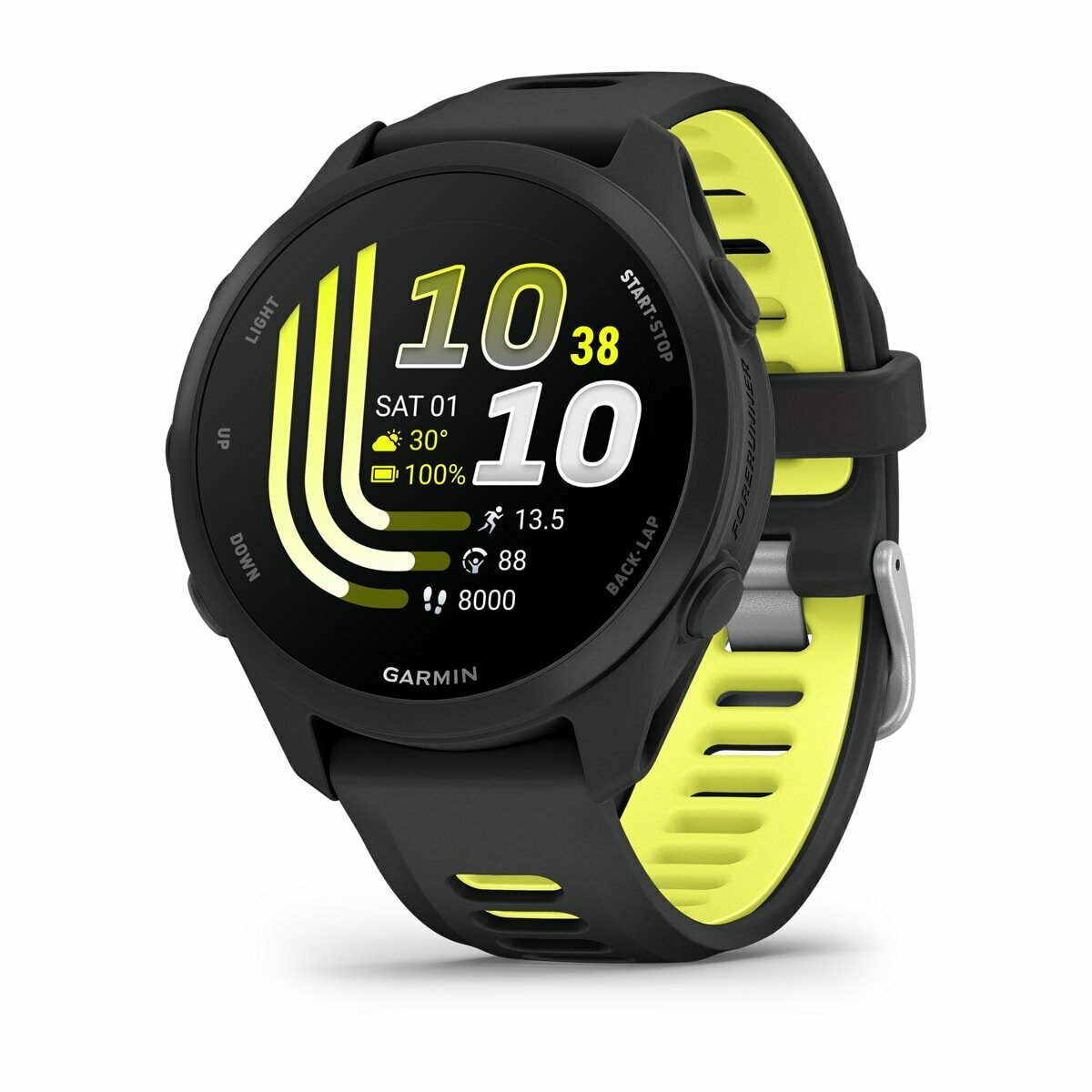 Умные часы Garmin Forerunner 170 Music Black/Amp Yellow Band