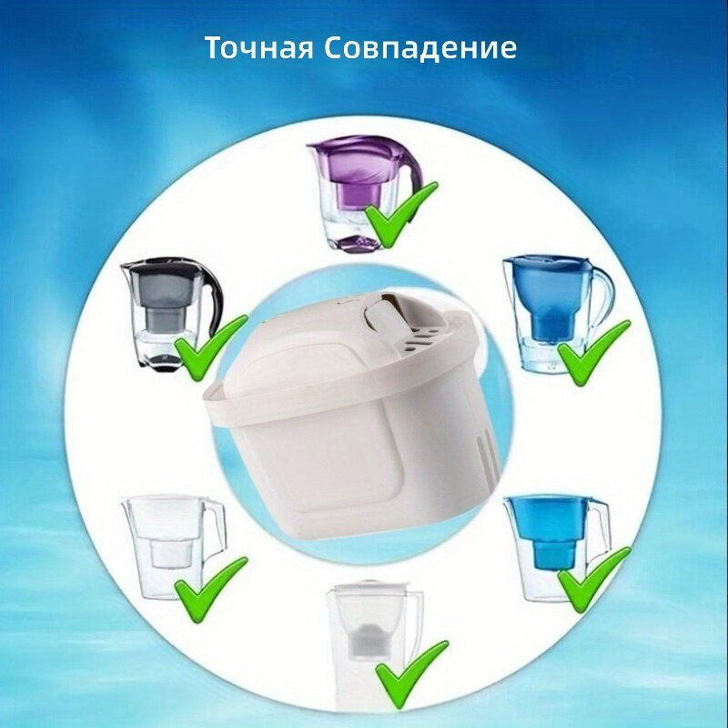 Фильтр-картридж для кувшина, 4-ступенчатая фильтрация, 4-е поколение, 1 шт.