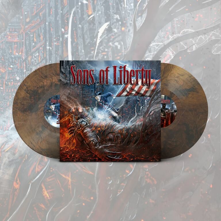 Виниловая пластинка Jon Schaffer’s Sons of Liberty ( Iced Earth ) - Thought Crimes (Volumes 1 & 2) 2-LP Marbled