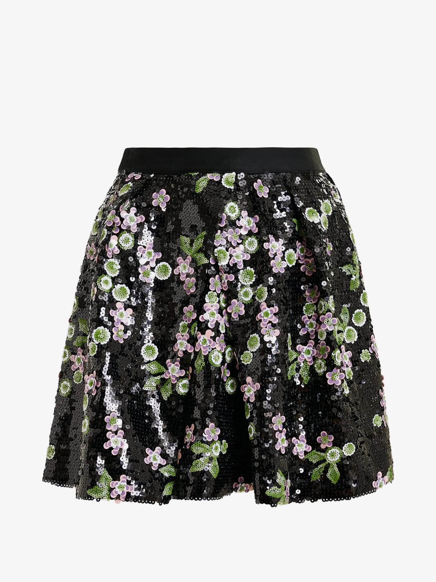 Юбка Sequin floral skirt