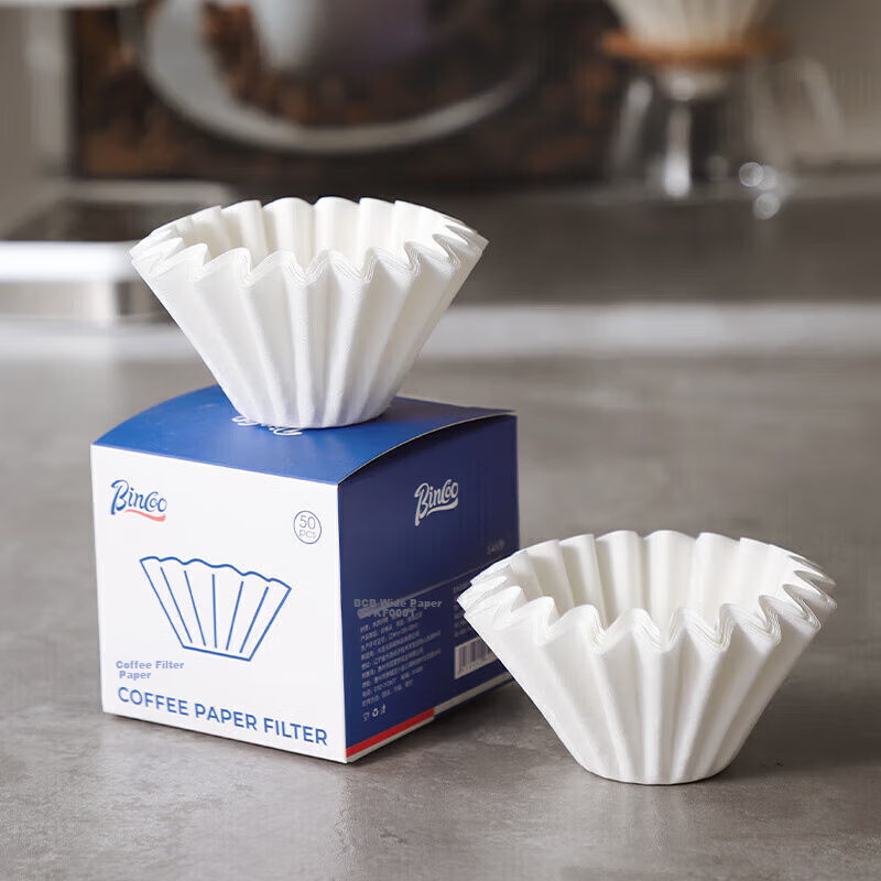 Bincoo Coffee Filter Paper Hand Drip Coffee Fan-shaped Filter Paper Household Drip American Coffee Machine Universal Filter Paper