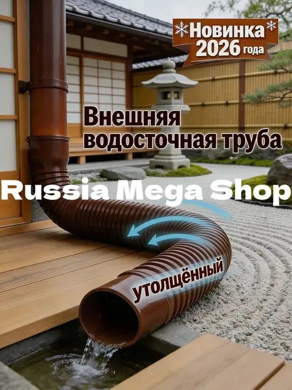 Пластиковая дренажная труба в 3 цветах. Простая установка.