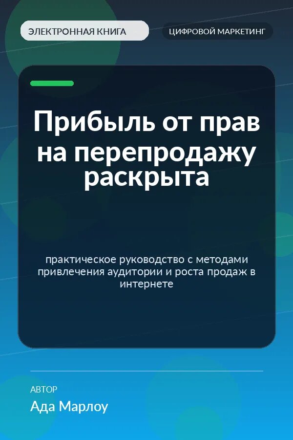 Книга Прибыль от прав на перепродажу раскрыта — практическое руководство с методами привлечения аудитории и роста продаж в интернете