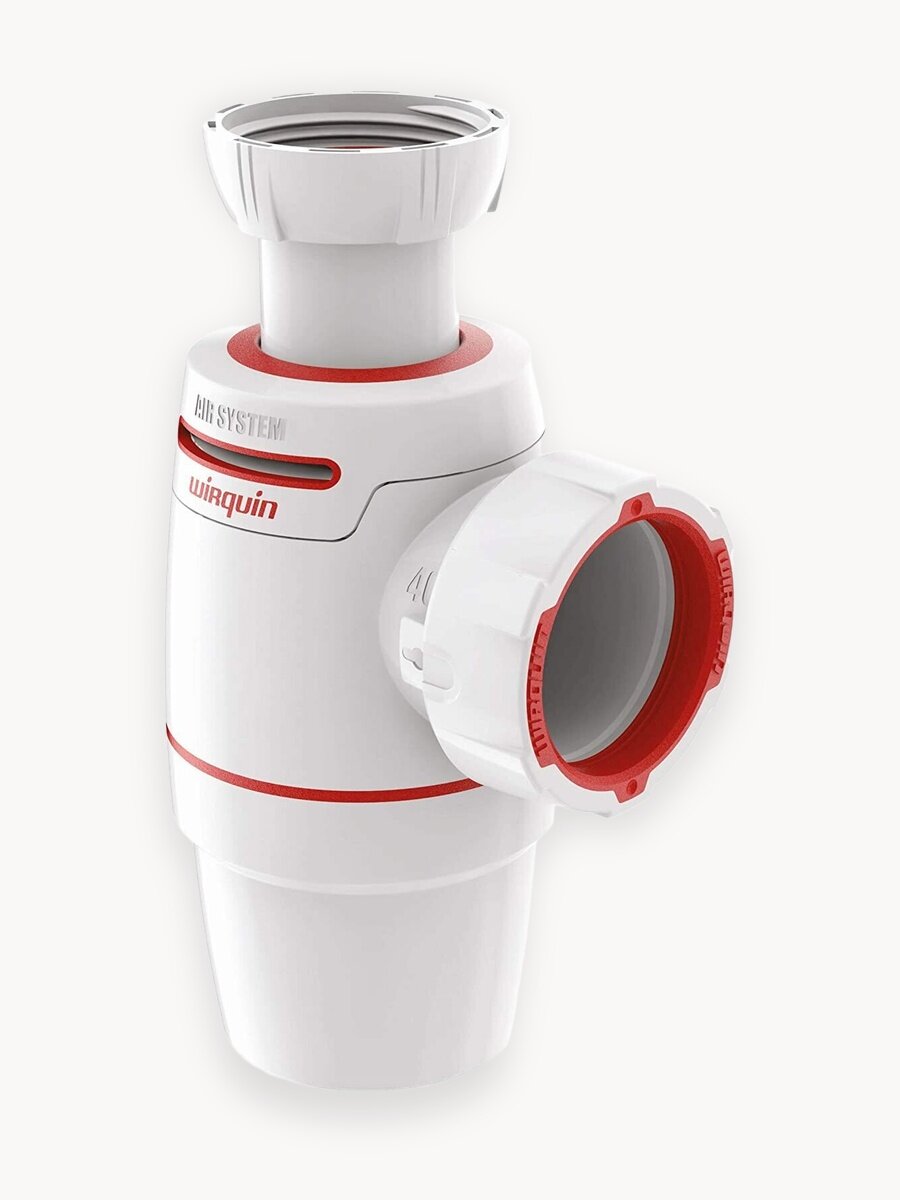 Сифон для мойки WIRQUIN NEO AIR воздушный клапан без выпуска