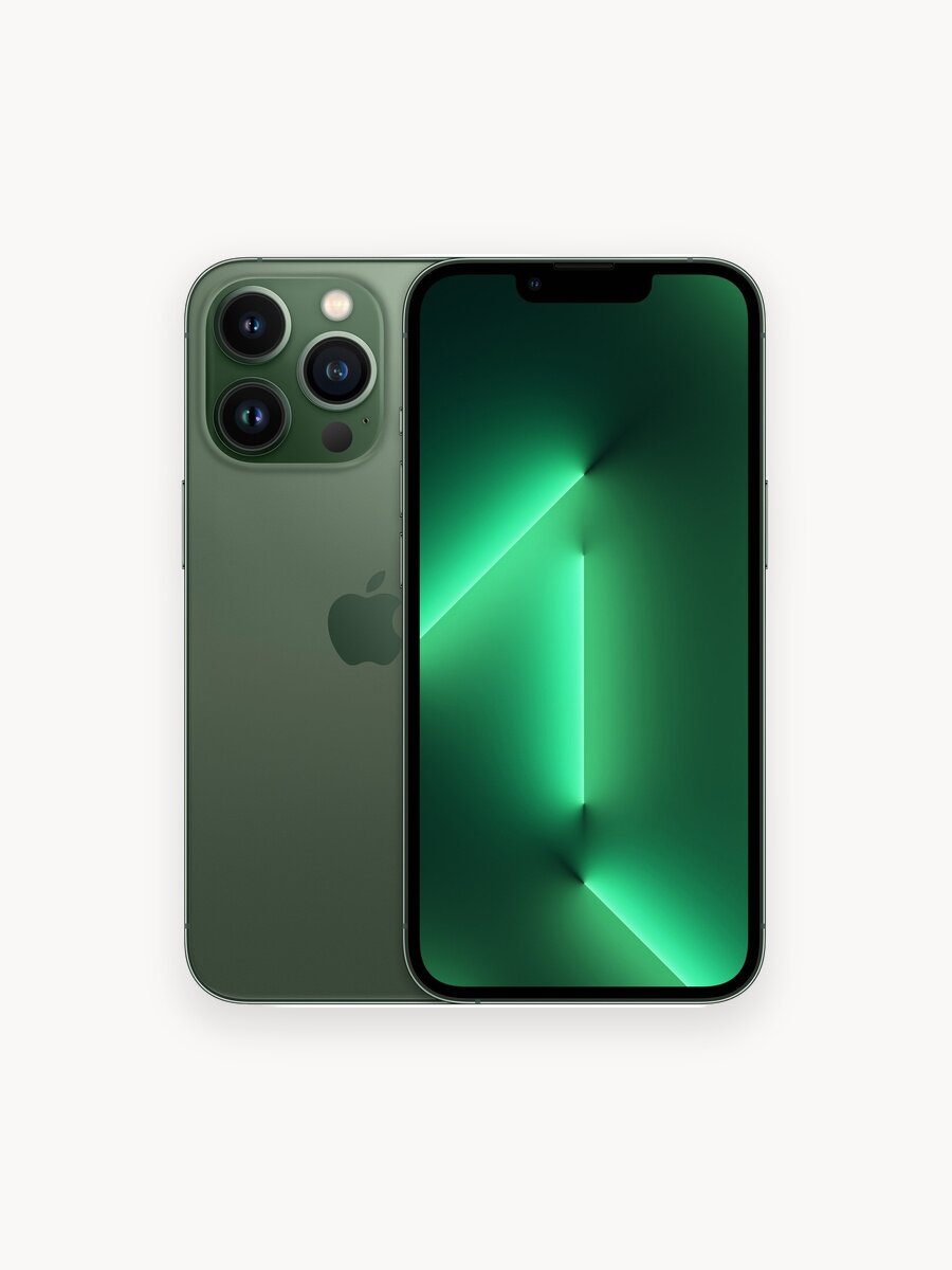 Смартфон Apple iPhone 13 Pro 256 ГБ, NFC, экран 6.1, зеленый, nano SIM