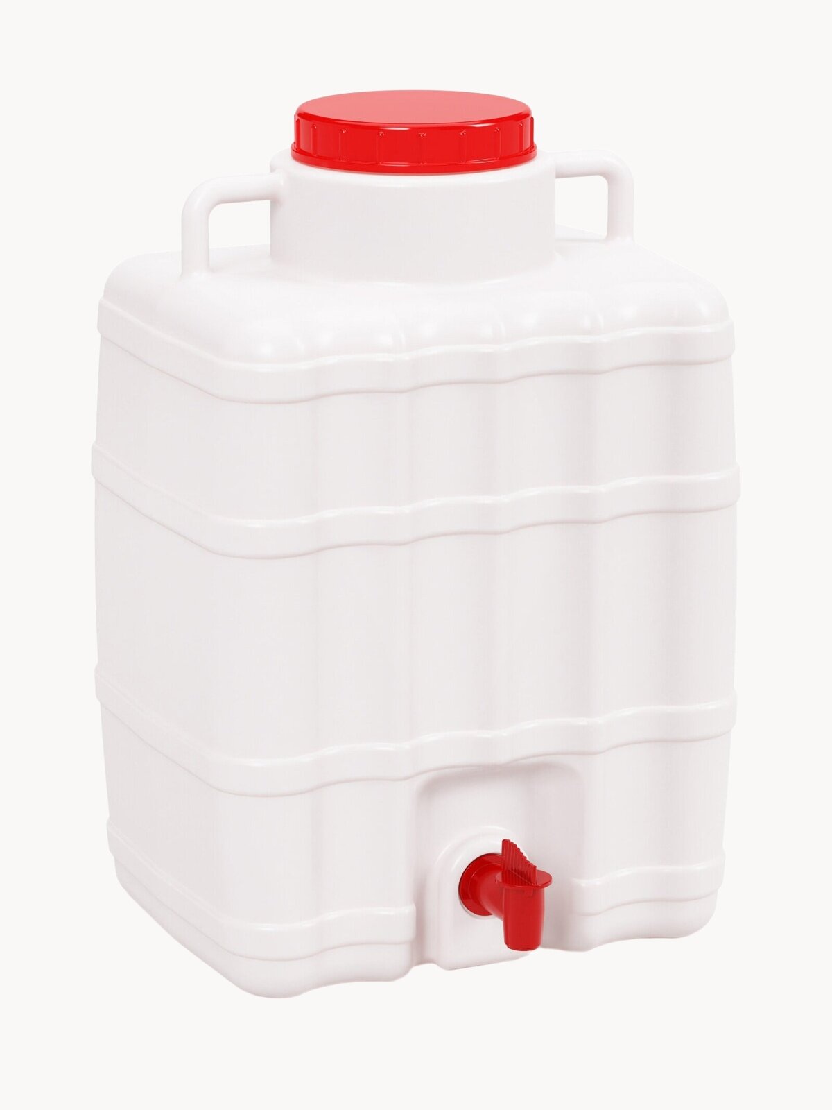 Канистра - умывальник 20л Альтернатива М667 белый/красный