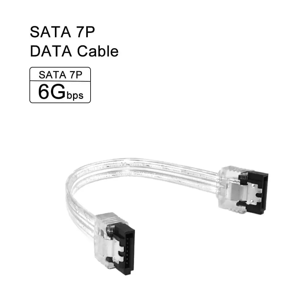 Кабель SATA 3.0 YUELONG 10 см Белый, White 2