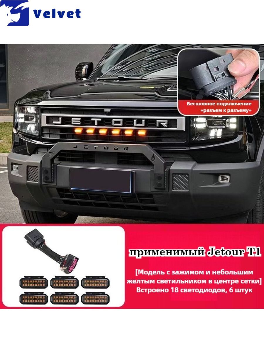 Jetour T1 Застегните в сетке маленький желтый огонек / Светодиодный индикатор