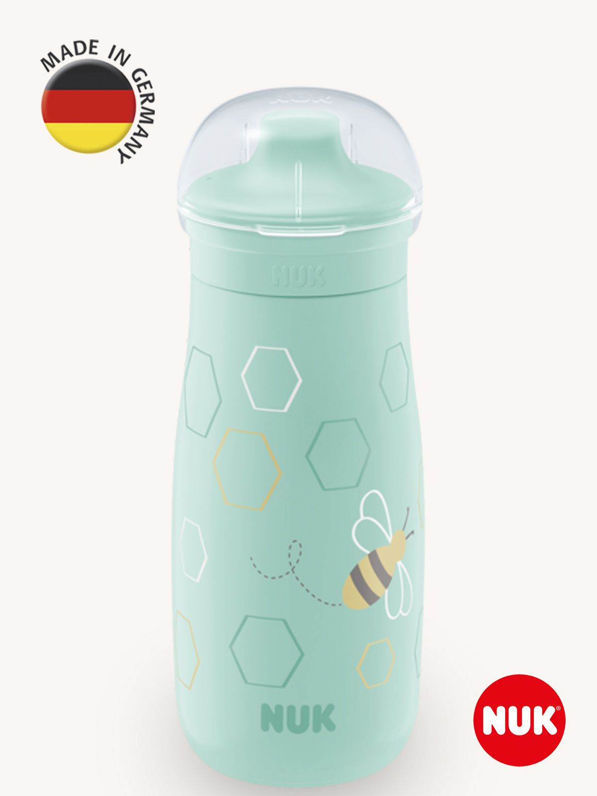 Поильник с носиком NUK MINI-ME SIP 300 мл мятный пчела