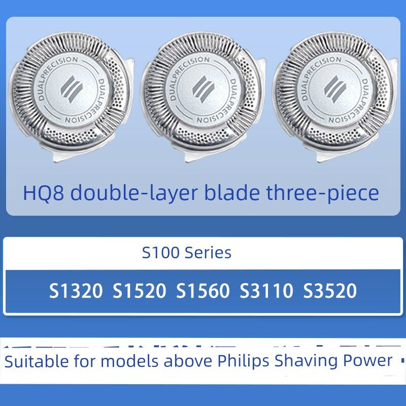 Комплект замены головки бритвы Philips S100 Series: 3 лезвия и 3 защитные сетки, 3 шт.