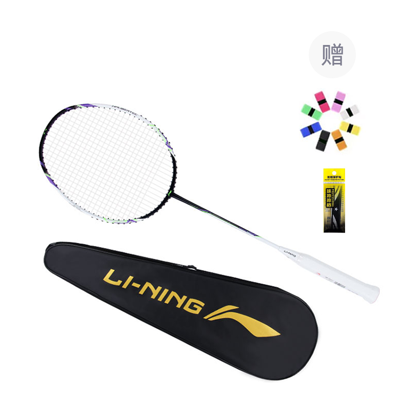 Ракетка для бадминтона унисекс Li Ning Halberd Pony Da Full Carbon, жемчужный белый, 675 мм, начальный уровень