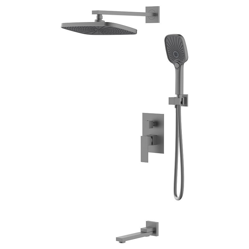 Душевая система Azario Reusa AZ-K7367GR графит