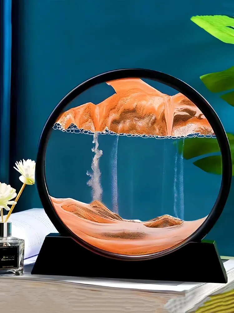 Картина песочная интерьерная 3D антистресс, Креативная статуэтка / Песочные часы антистресс / подарк