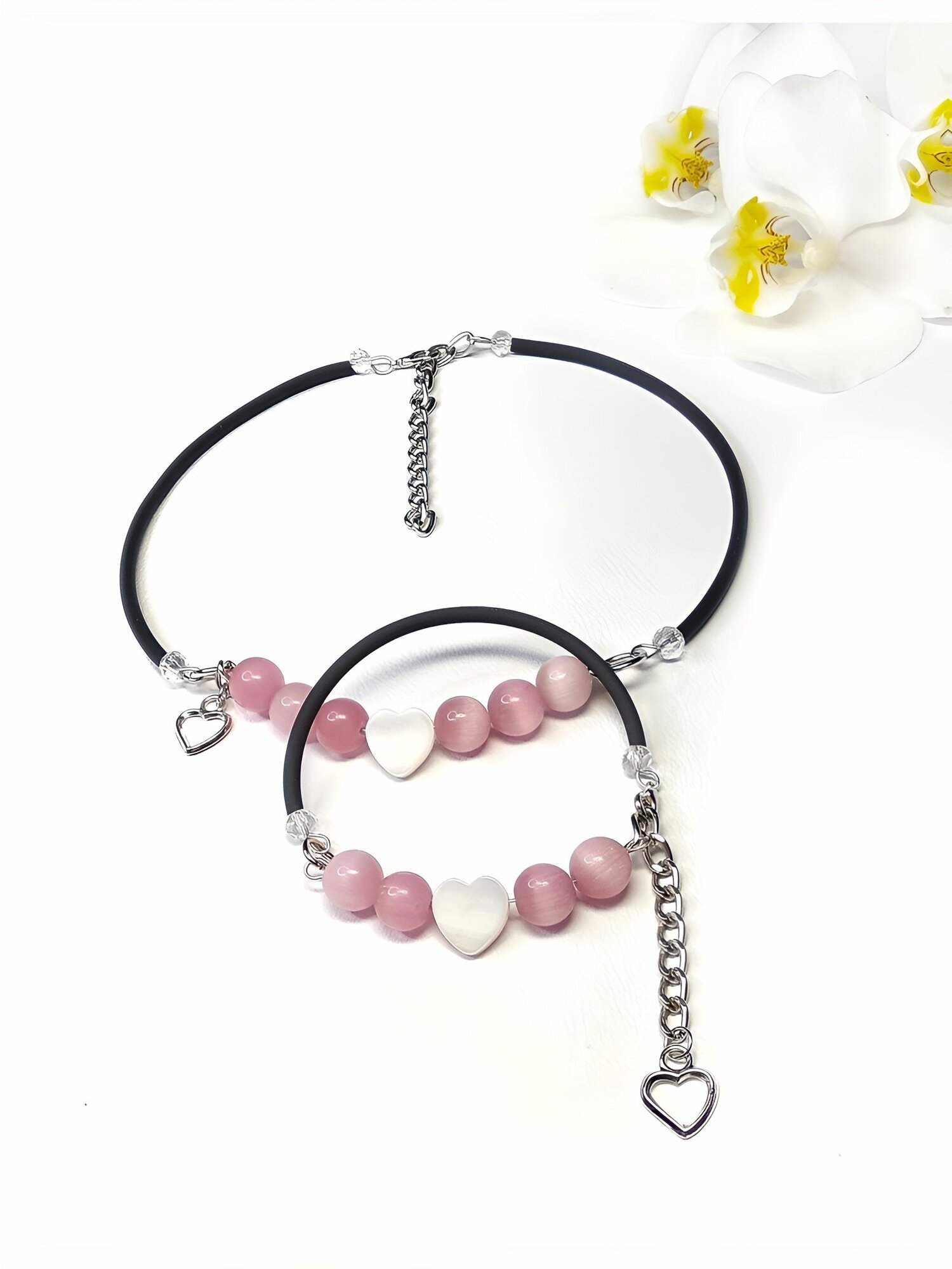 Чокер, перламутр, ракушка