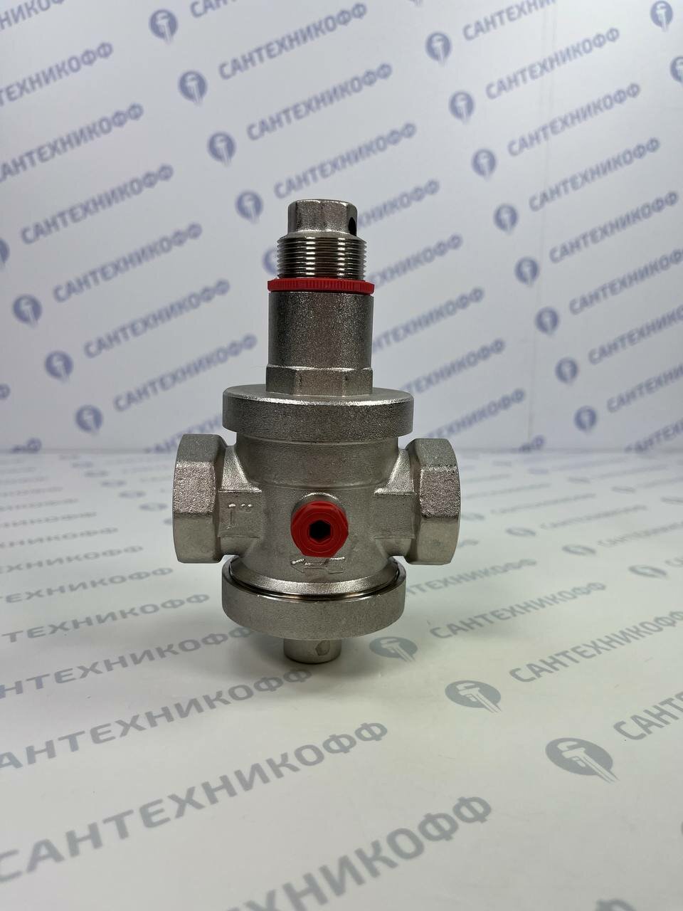 Редуктор давления 1"ВР VIEIR с отверстием под манометр, никель (BL771)