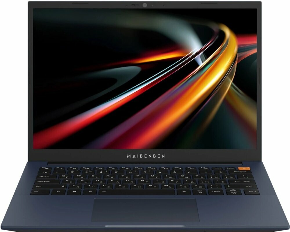 Ноутбук MAIBENBEN S14C-R576UM 14" (1920x1200) IPS, AMD Ryzen 5 7640HS, 16GB DDR5, 512GB SSD, Radeon 760M, Linux, blue