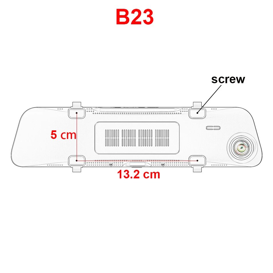 HGDO B13-B23 Монтажный кронштейн для автомобильного видеорегистратора Зеркало заднего вида Видеорегистратор Универсальные крепления Держатели Видеорегистратор Металлический номер 1-225