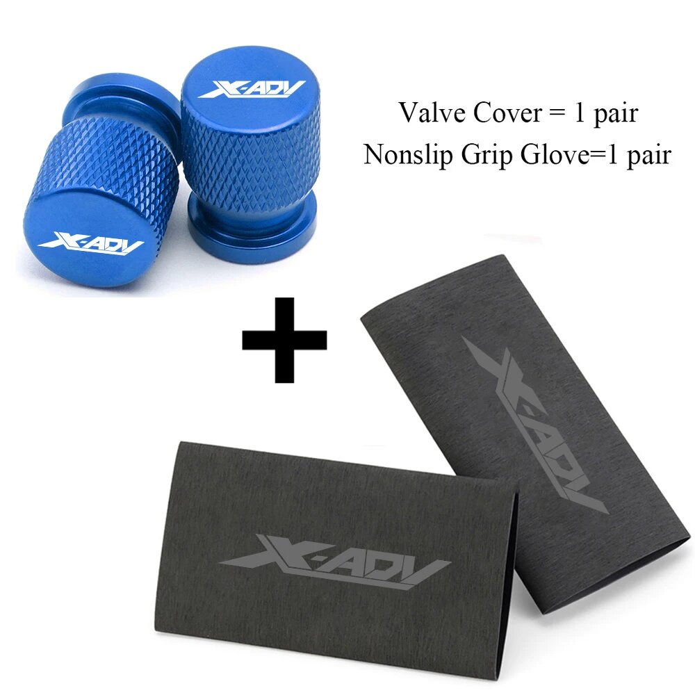 2024 горячая Распродажа для HONDA XADV 750 Φ 750 X ADV 300 750 XADV 1000 Мотоциклетные аксессуары обогревающая Крышка нескользящая Резина Темно-синий, Valve 1Set Blue