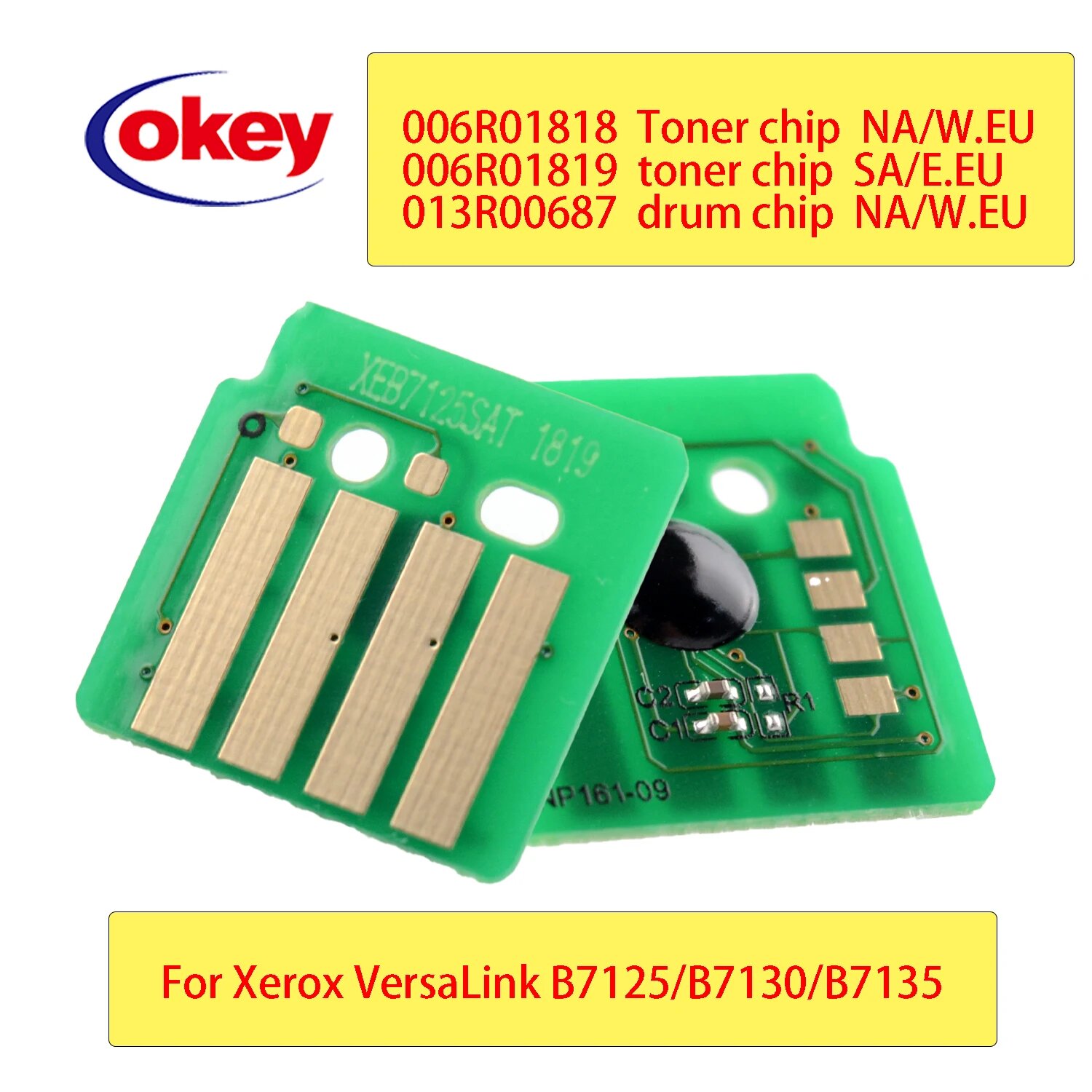 Чипы для картриджей Xerox VersaLink B7125 B7130 B7135 5pcs 006R01819 SA