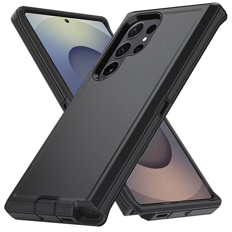 Противоударный Чехол OtterBox Defender Armor Для Samsung Galaxy S25/S24/S23/S22/S21/S20 FE Ultra Plus - Защитный Чехол Военно.