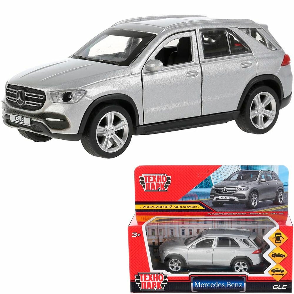 Машинка Технопарк Mercedes-Benz GLE 2018, серебристый, 1:43, арт. GLE-12-SR