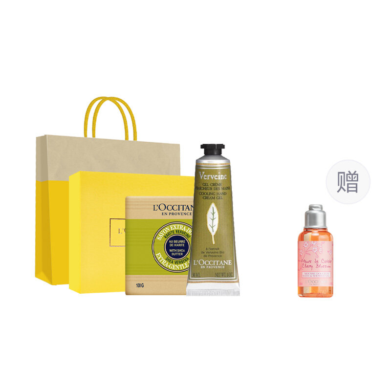 Набор кремов для рук унисекс L'OCCITANE Вишня в цвету Масло Ши Вербена, D11 limited gift box, 2 шт.