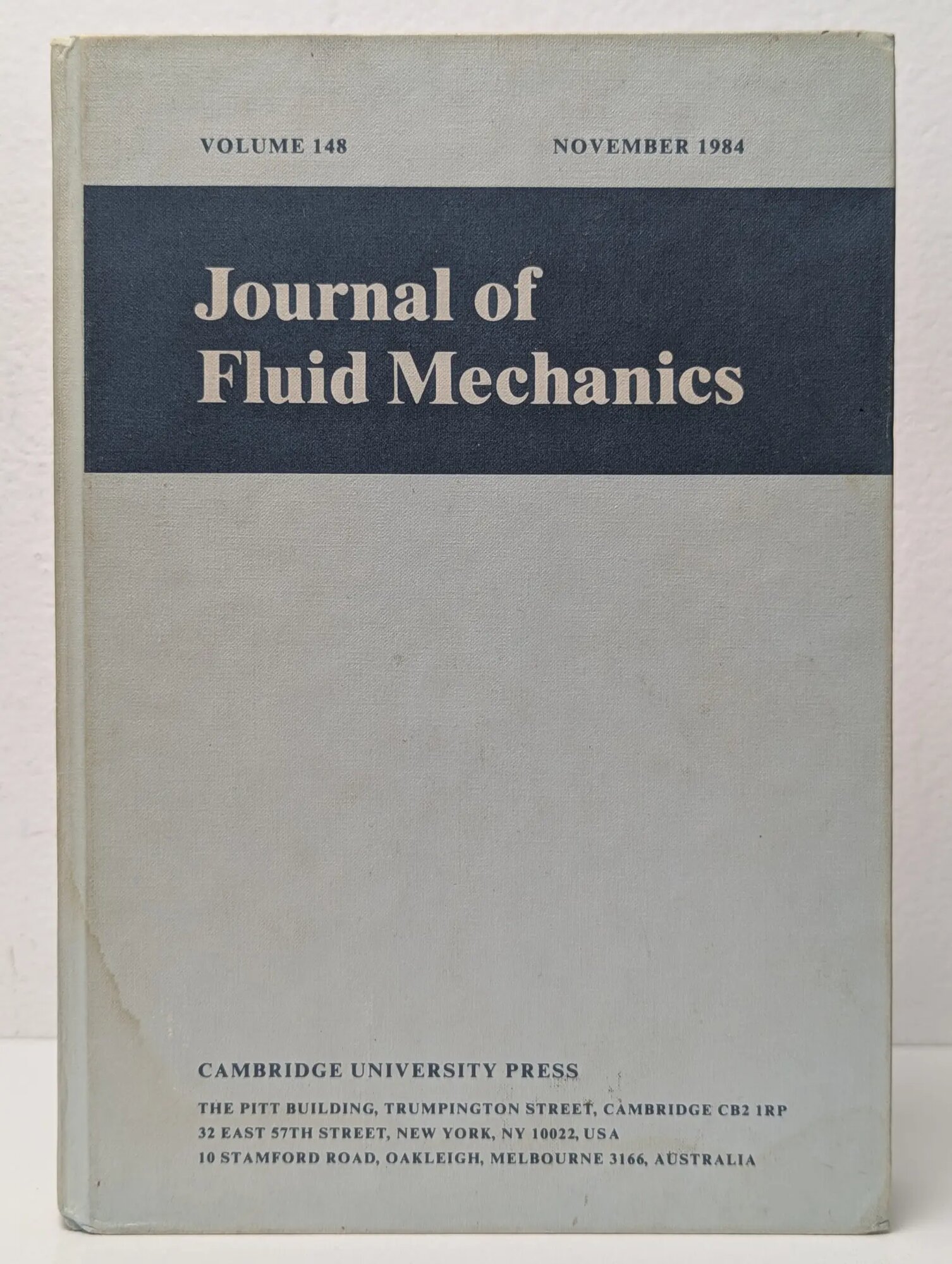 Journal of Fluid Mechanics. Гидромеханика. Выпуск 148/1984 Сборник 1984