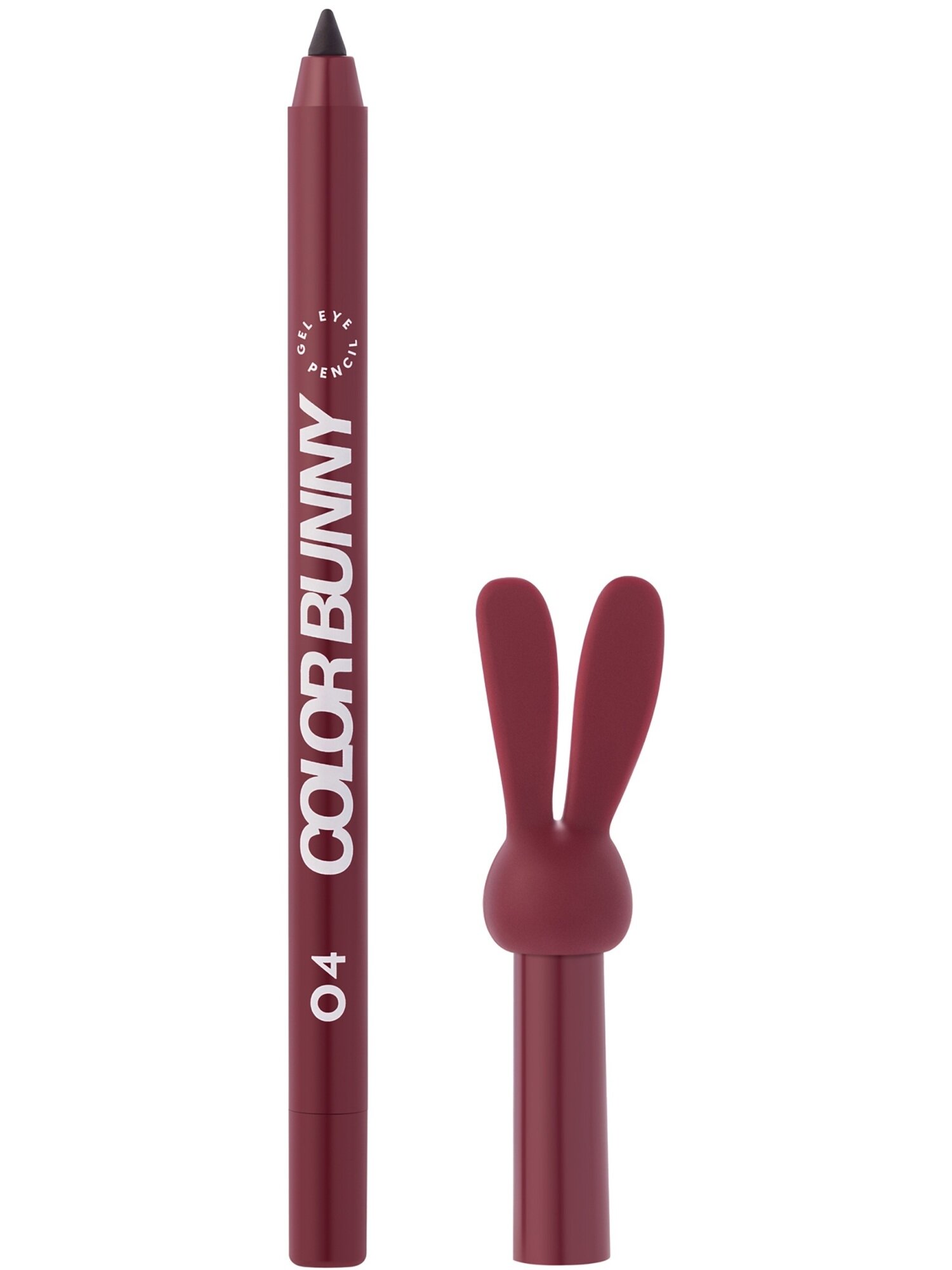 Карандаш для глаз Love Generation Color Bunny гелевый, стойкий, насыщенный, тон 04, бургунди, 1,3 г
