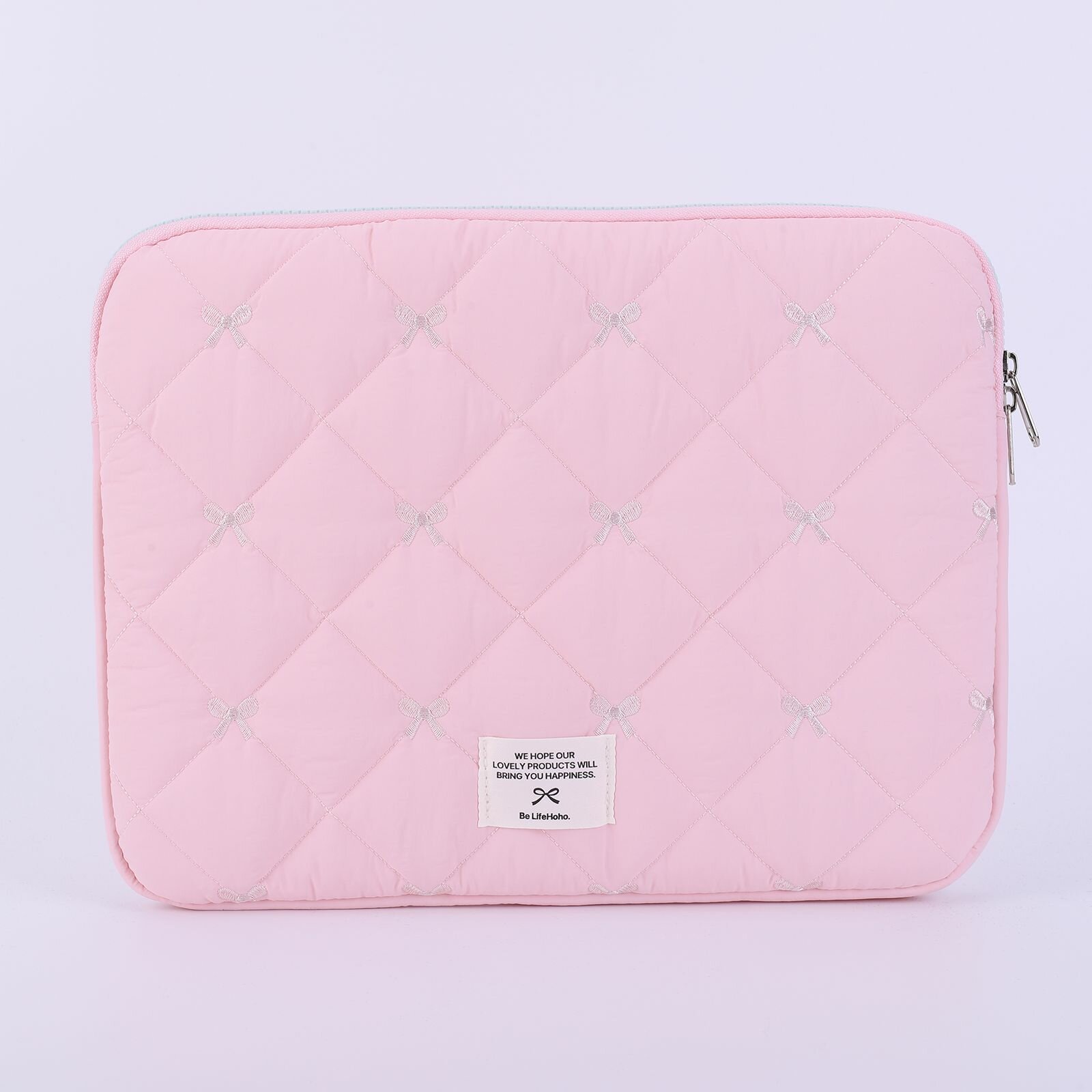 Чехол для планшета и ноутбука 13 14,1 дюйма, нейлоновый, с бантами и ромбовидной стёжкой