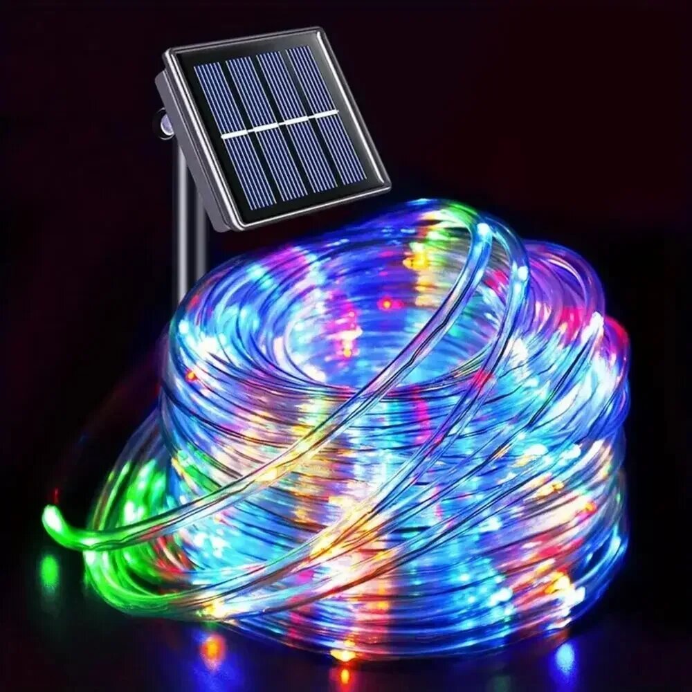 Солнечная гирлянда 22м, 200 LED, Color
