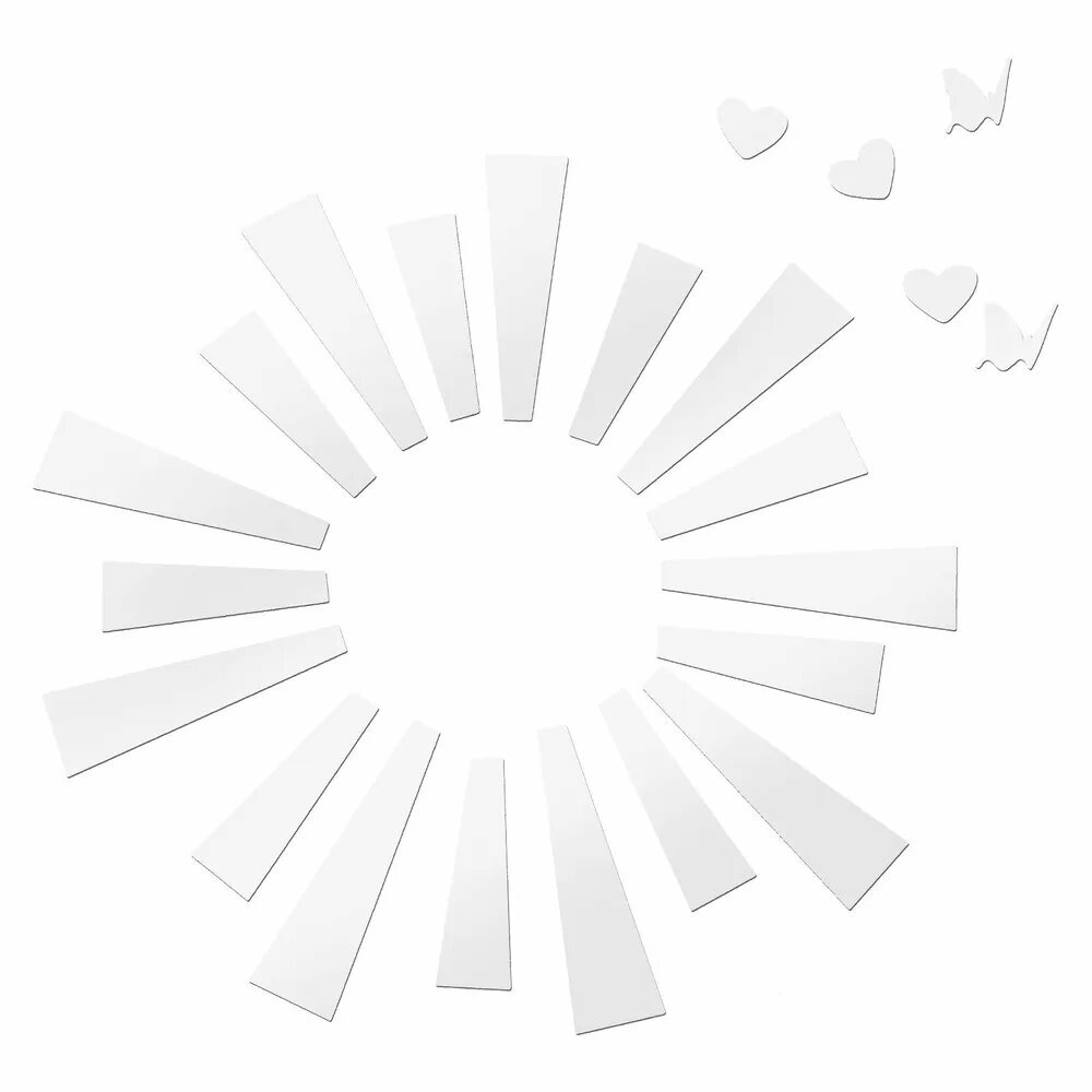 Набор акриловых прозрачных декоративных настенных наклеек для украшения дома