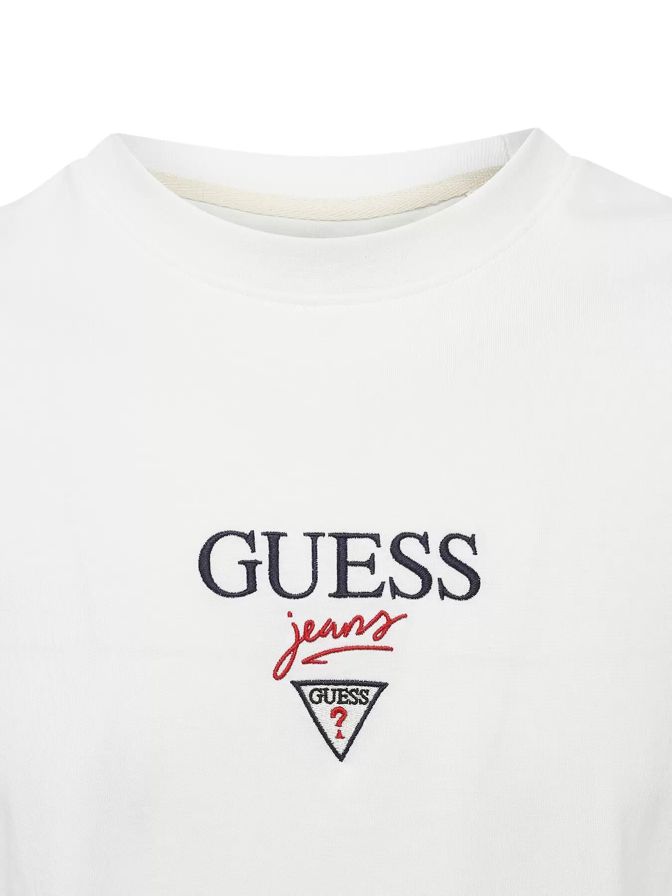 Футболка GUESS JEANS, размер L, белый, — фото 1