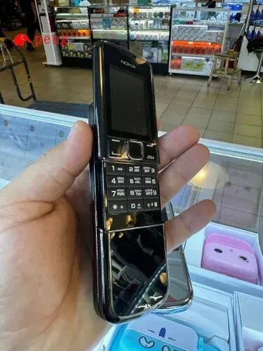 Nokia 8800 edition - Раздвижной кнопочный мобильный телефон слайдер черный, черный матовый