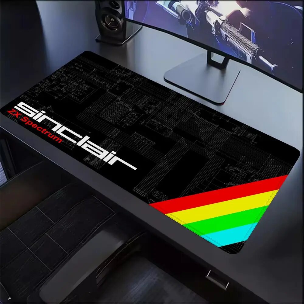 Коврик для мыши Sinclair ZX Spectrum, черный, 90x40 см
