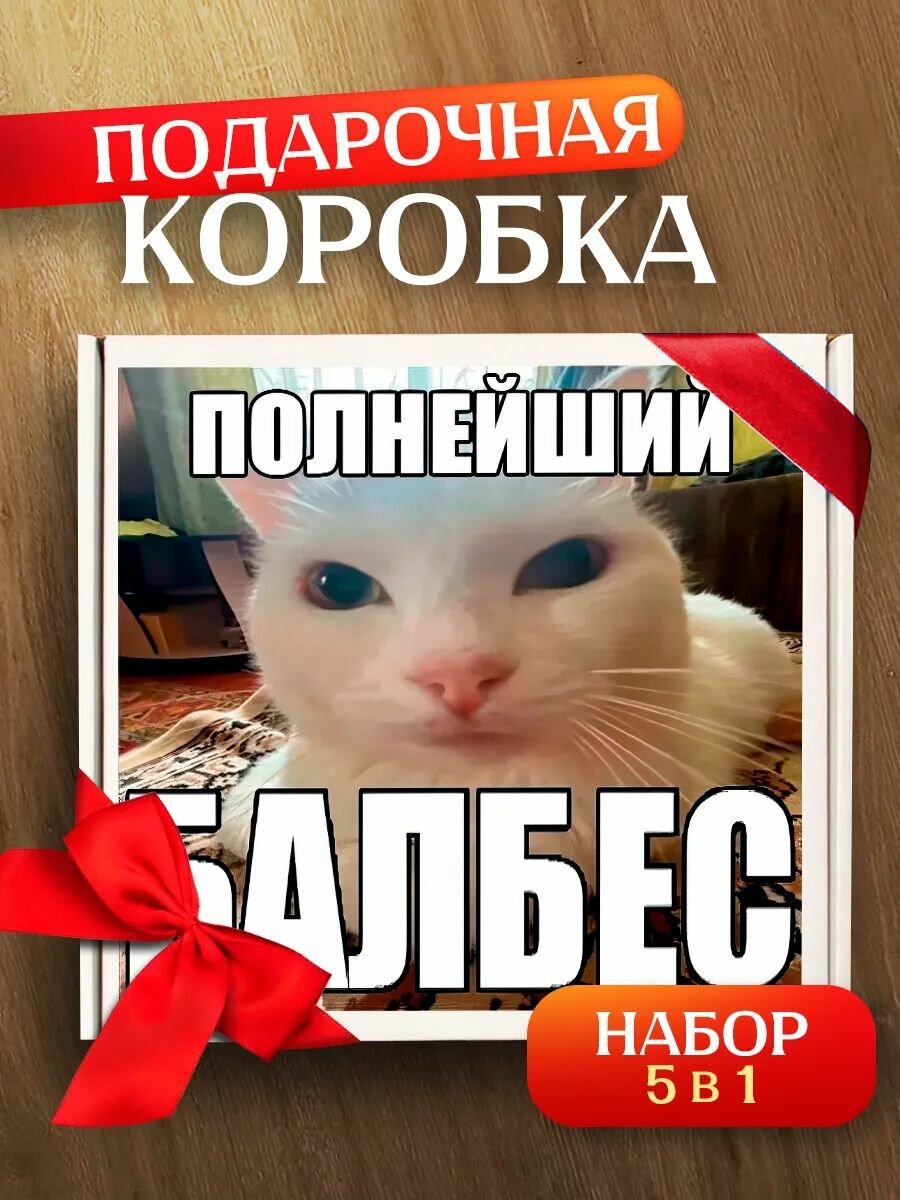 Коробка подарочная мем котики