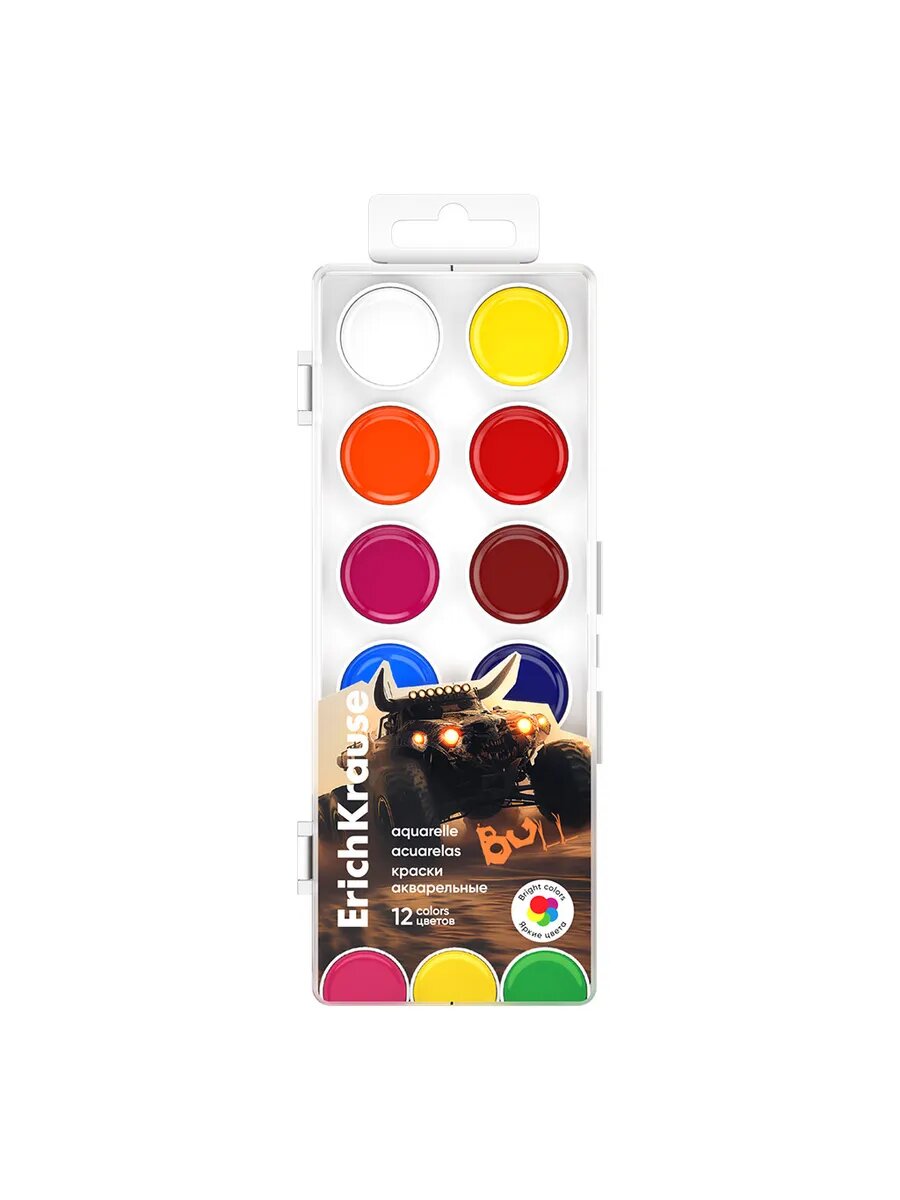 Краски акварельные Road Beast 12 цветов