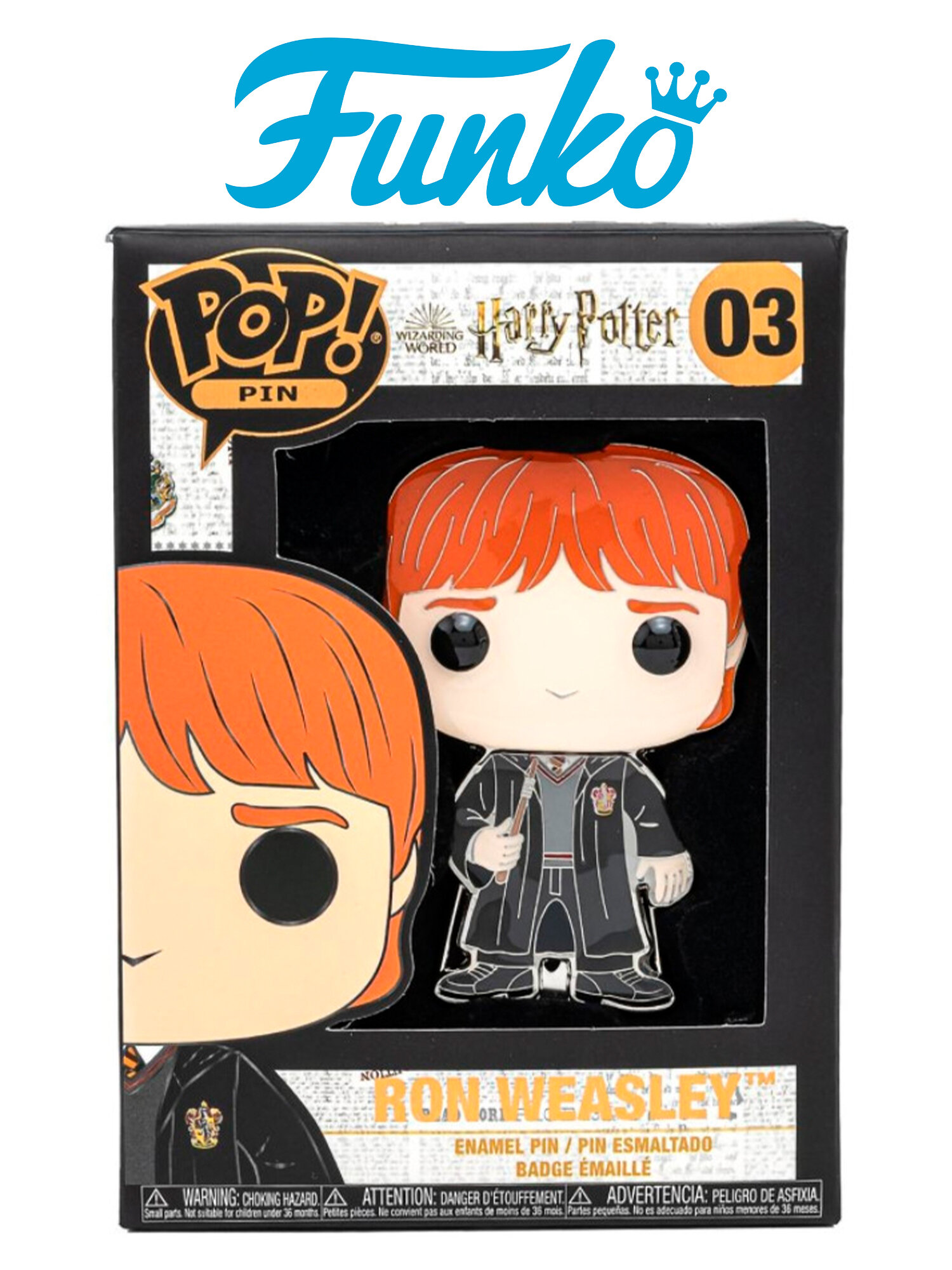 Фигурка Funko POP! Pin Ron Weasley (03) Harry Potter