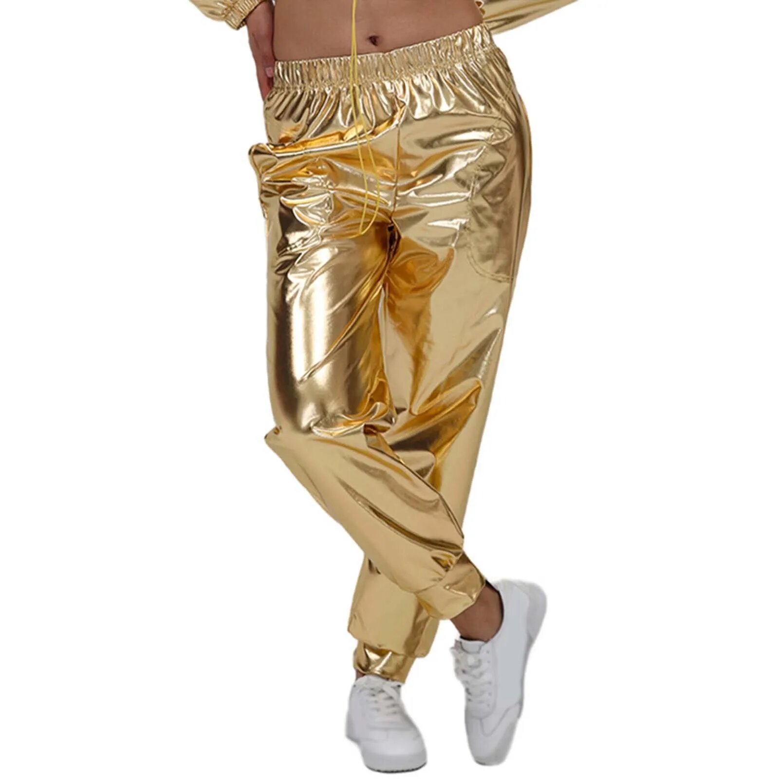 Золотые женские спортивные брюки XL, цвет Gold