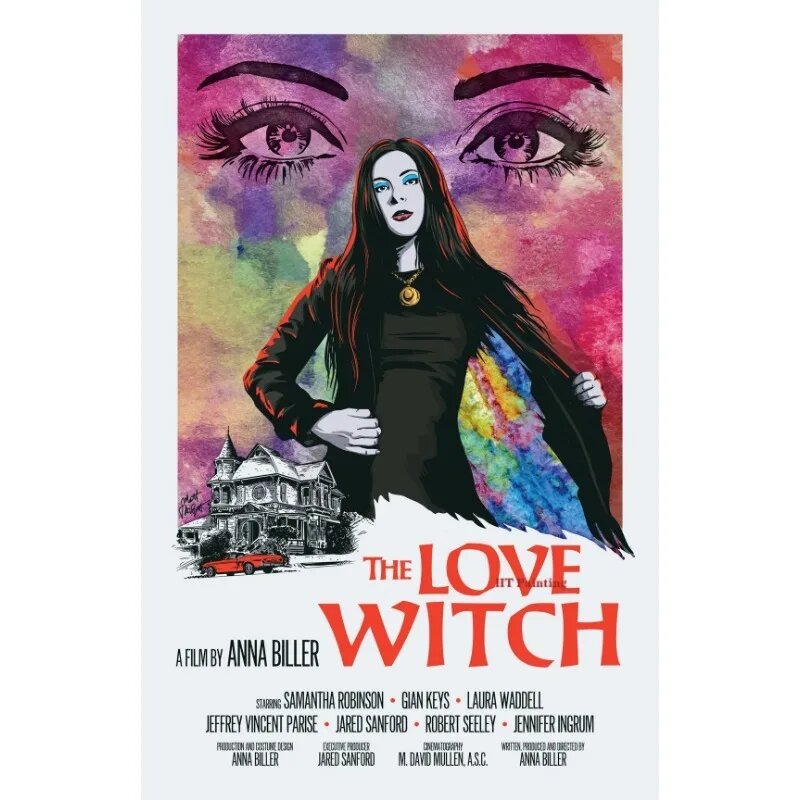 Печать на холсте "The Love Witch" 40x60см, цвет 9, без рамки