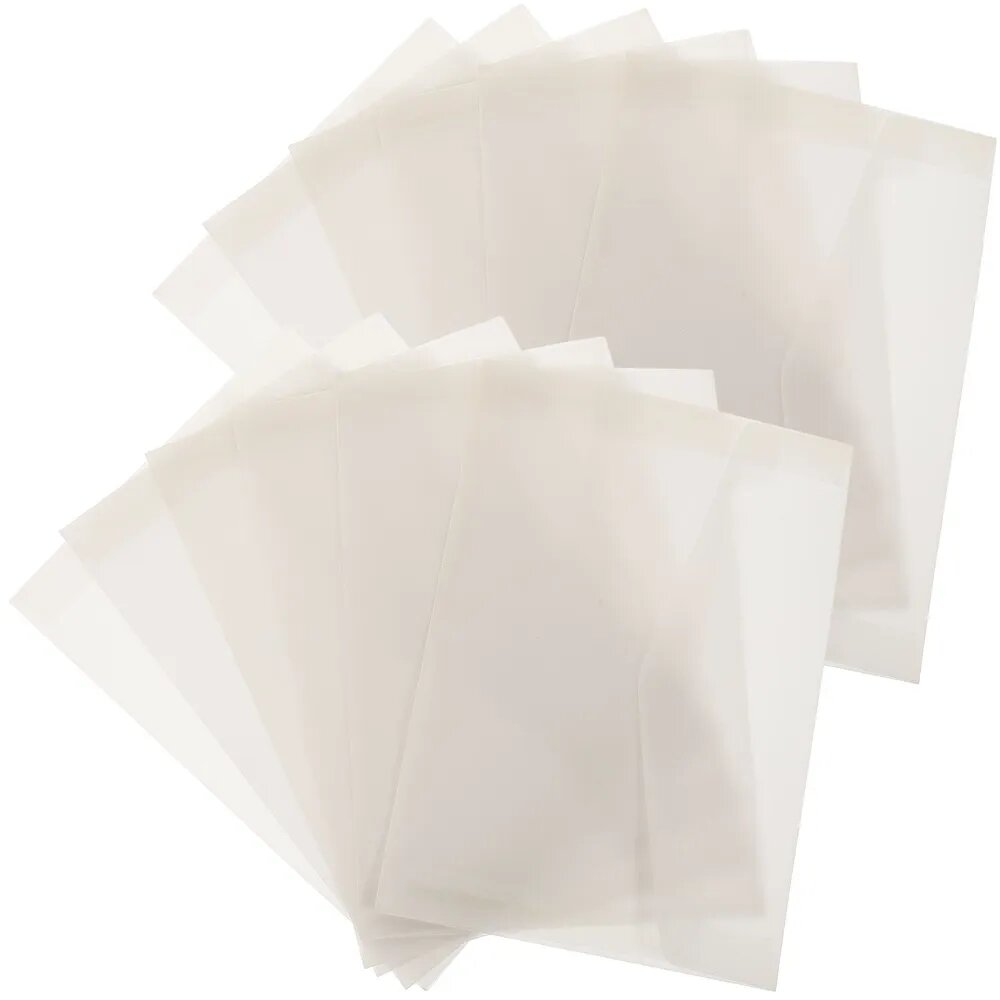 Бежевые винтажные полупрозрачные конверты из пергаментной бумаги для новогодних поздравлений, 60 шт