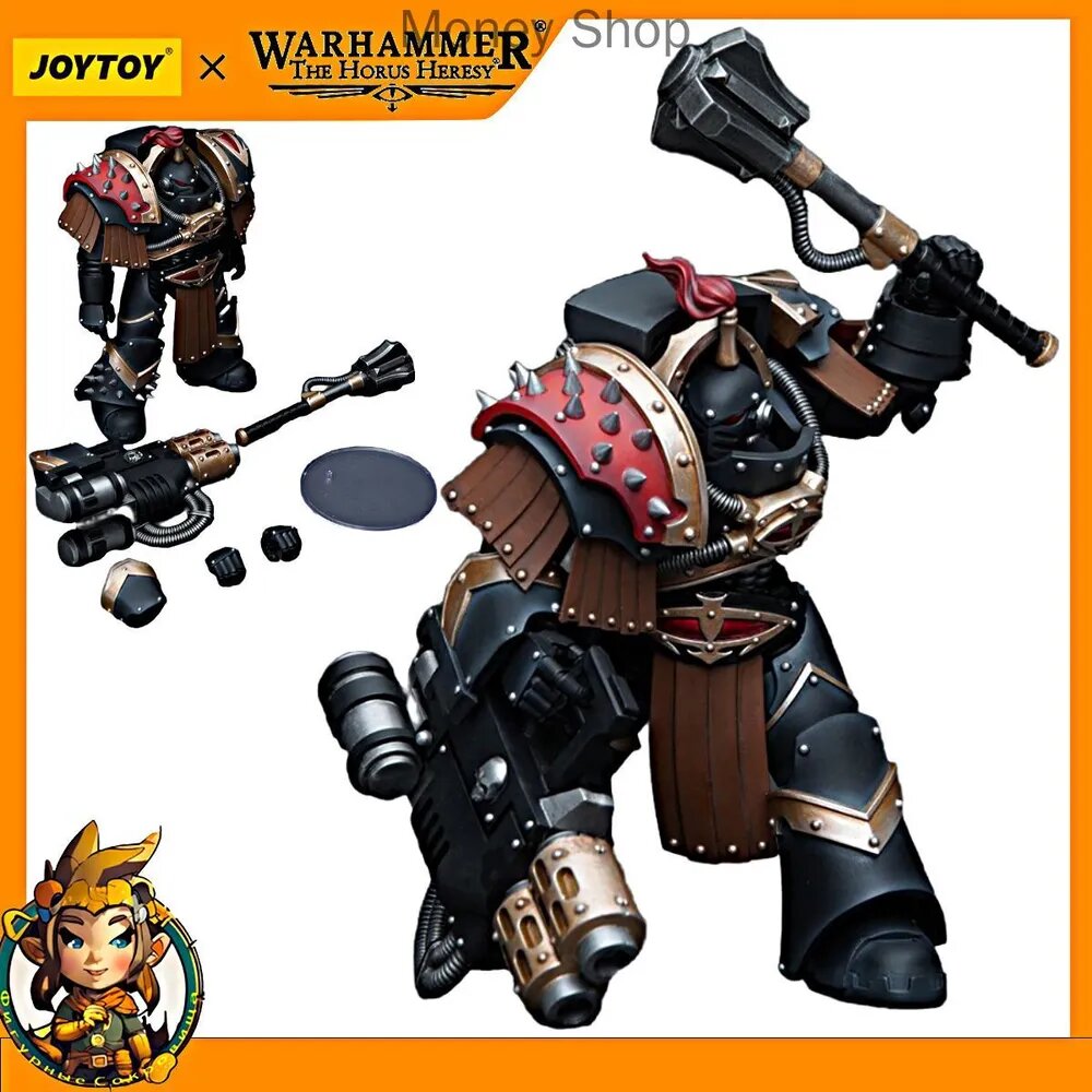 Аниме фигурки Warhammer 30000 JOYTOY 1/18 Sons of Horus Justaerin Terminator Squad Justaerin with Multi-melta and Power MauL