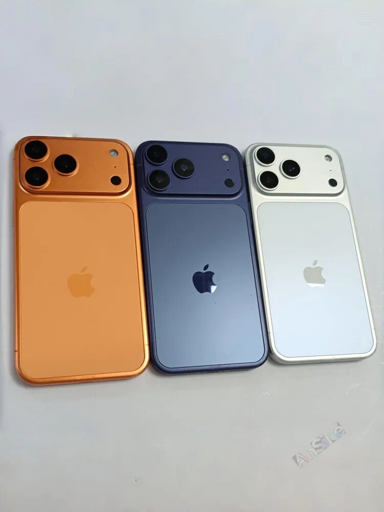Муляж телефона iPhone 17 Pro Max 1:1 копия модели с логотипом, апгрейд до стеклянного экрана — фото 1