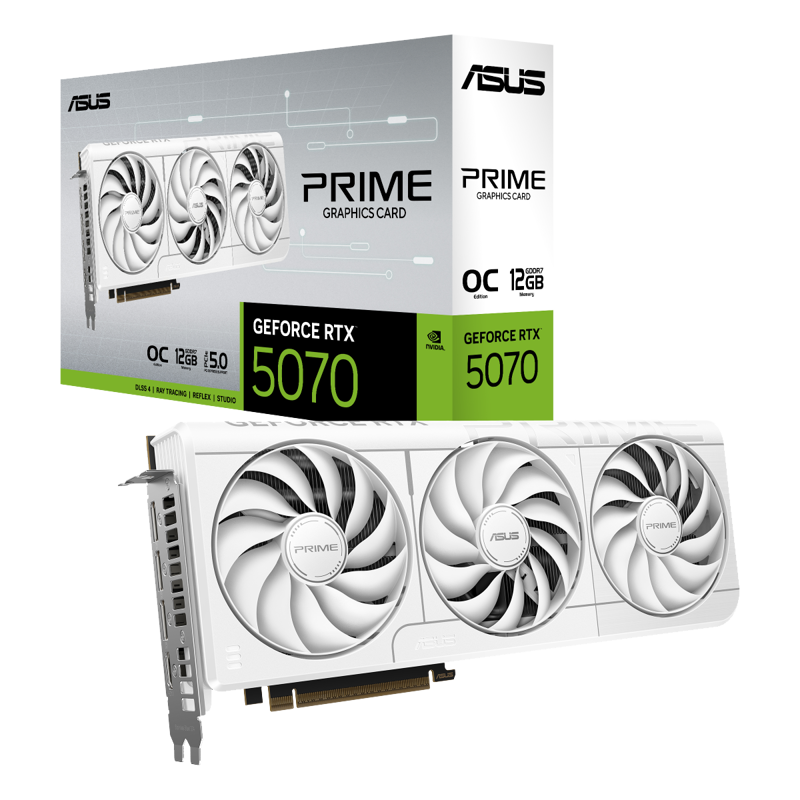 Видеокарта PRIME-RTX5070-O12G-WHITE (ASUS 90YV0M19-M0NA00)