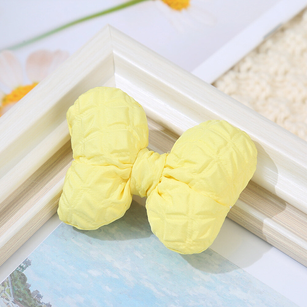 Трёхмерный бантик вафельного цвета с хлопковым наполнителем, аксессуар для волос, детали для рукоделия, декоративные элементы для одежды кукол, материалы для украшения шляп, креативный набор материало